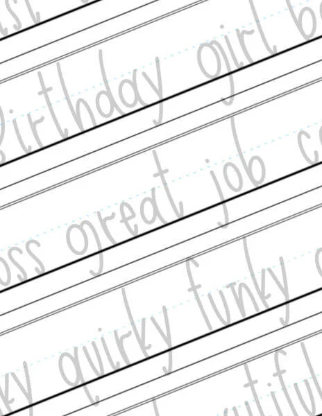 Hand-Lettering Practice Sheets | Heinen Designs