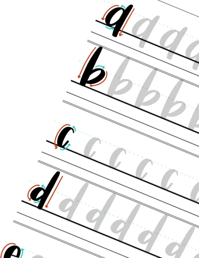 Hand-Lettering Practice Sheets | Heinen Designs