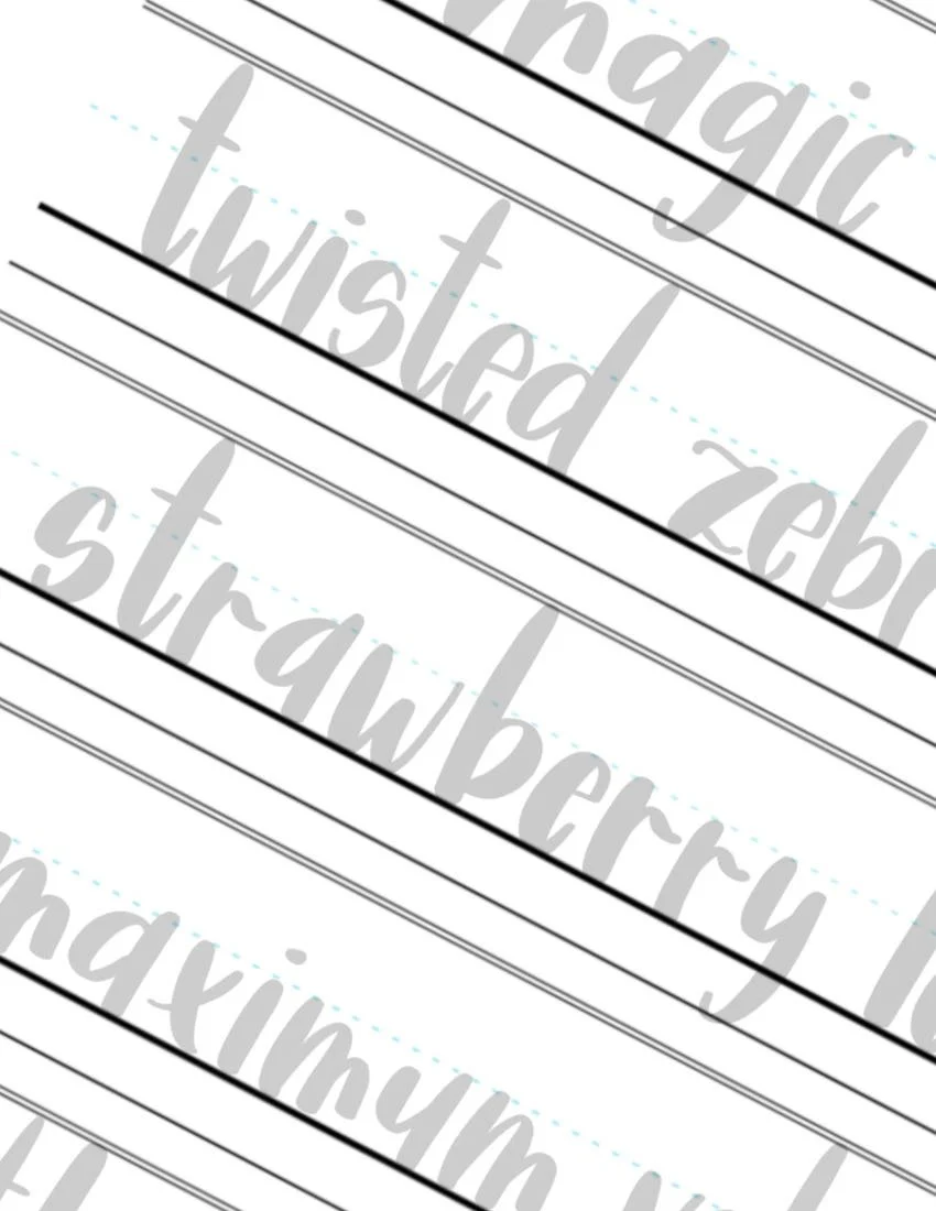 Hand-Lettering Practice Sheets | Heinen Designs