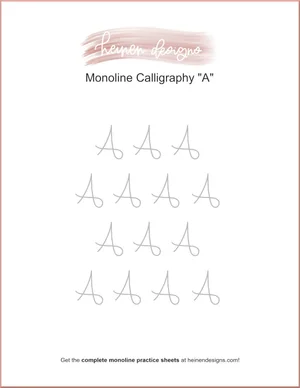 50+ Free Calligraphy Practice Sheets