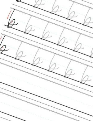 Beginner's Monoline Workbook - Easy Lettering Starter Guide