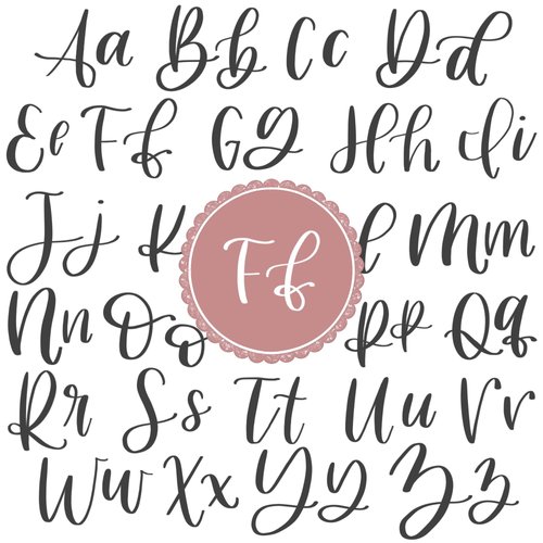 Calligraphy F: Uppercase, Lowercase, Strokes & Practice