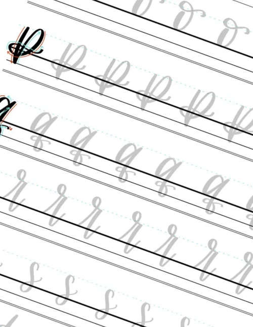 Lowercase Lettering Worksheets