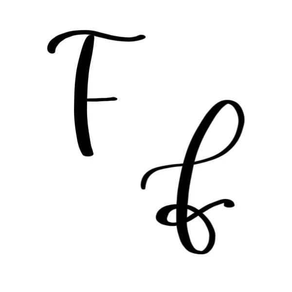 Calligraphy F: Uppercase, Lowercase, Strokes & Practice