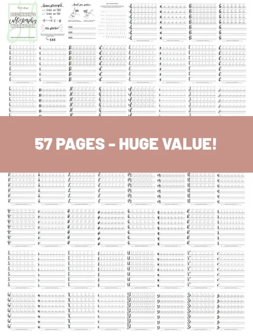 Hand-Lettering Practice Sheets