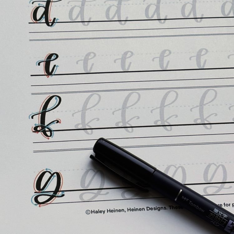 Calligraphy F: Uppercase, Lowercase, Strokes & Practice
