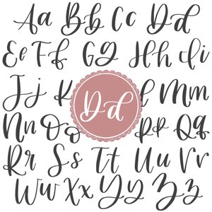 Calligraphy D: Uppercase, Lowercase, Strokes & Practice
