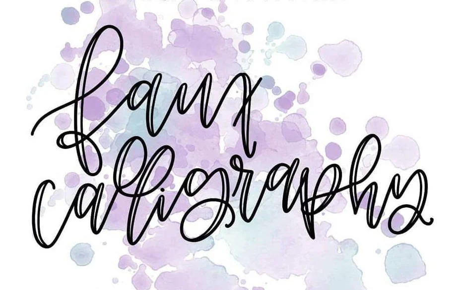The Ultimate Guide to Faux Calligraphy + FREE Worksheet