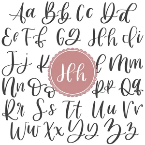 Calligraphy H: Uppercase, Lowercase, Strokes & Practice