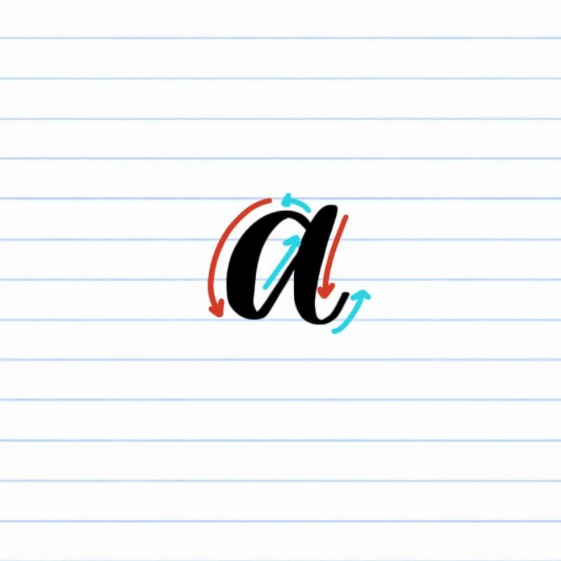 Calligraphy Letter A: Uppercase, Lowercase, Strokes & Practice