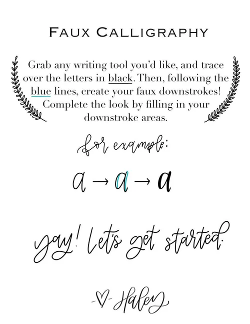 Hand-Lettering Practice Sheets