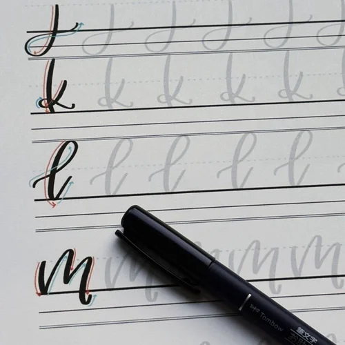 Calligraphy L: Uppercase, Lowercase, Strokes & Practice