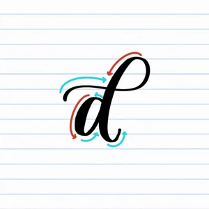Calligraphy D: Uppercase, Lowercase, Strokes & Practice