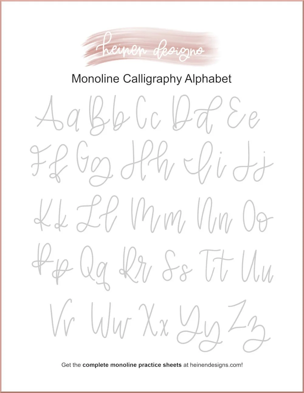 The Easiest Way to Learn Calligraphy + FREE Download