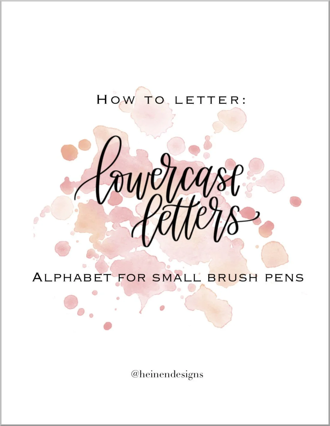 Lowercase Lettering Worksheets