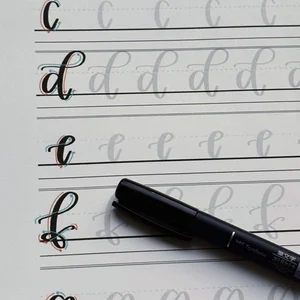 Calligraphy E: Uppercase, Lowercase, Strokes & Practice