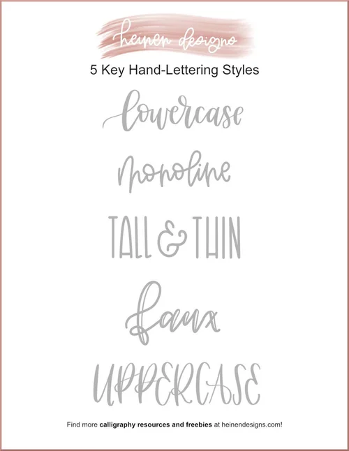 Key Hand-Lettering Styles You Should Learn + Free Download