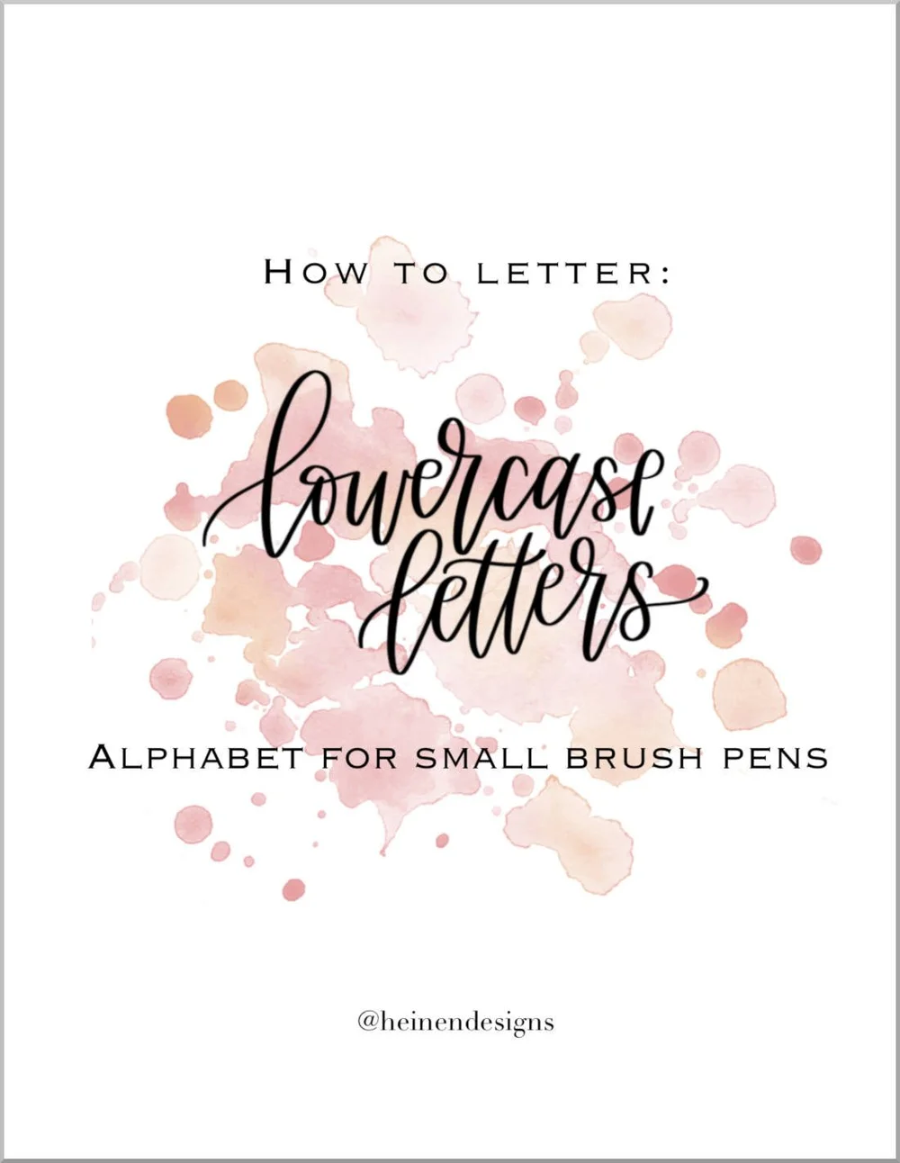 How to Use Calligraphy Practice Sheets + FREE Download