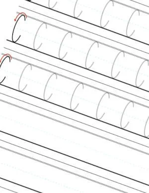Beginner's Monoline Workbook - Easy Lettering Starter Guide