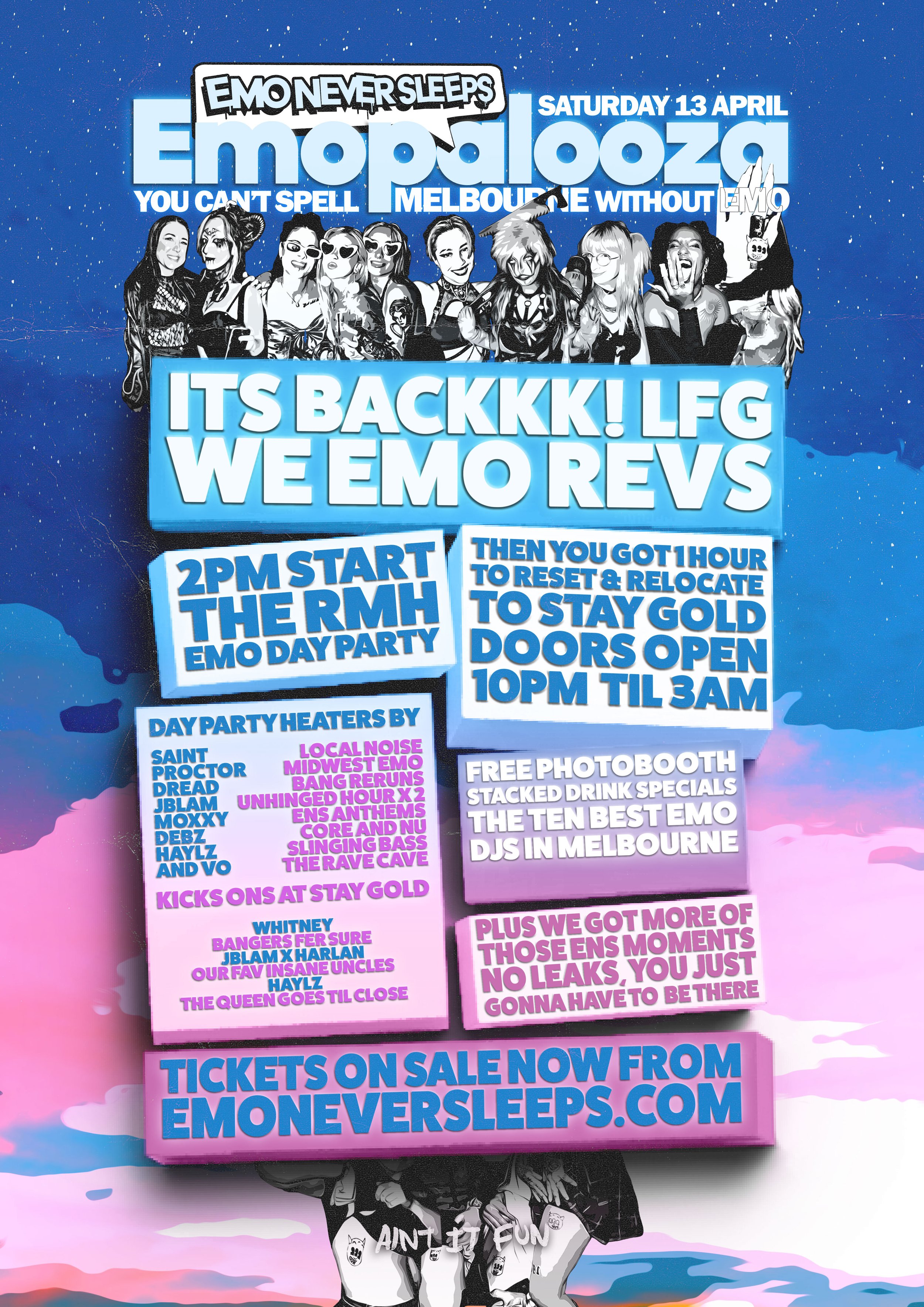 EMO NEVER SLEEPS ♥ MELBOURNE