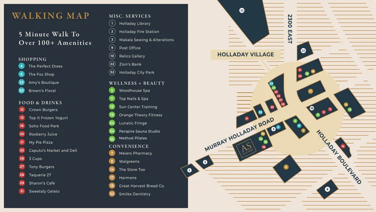 Amenities — Apollo Square - Walkable Residences in the Heart of Holladay