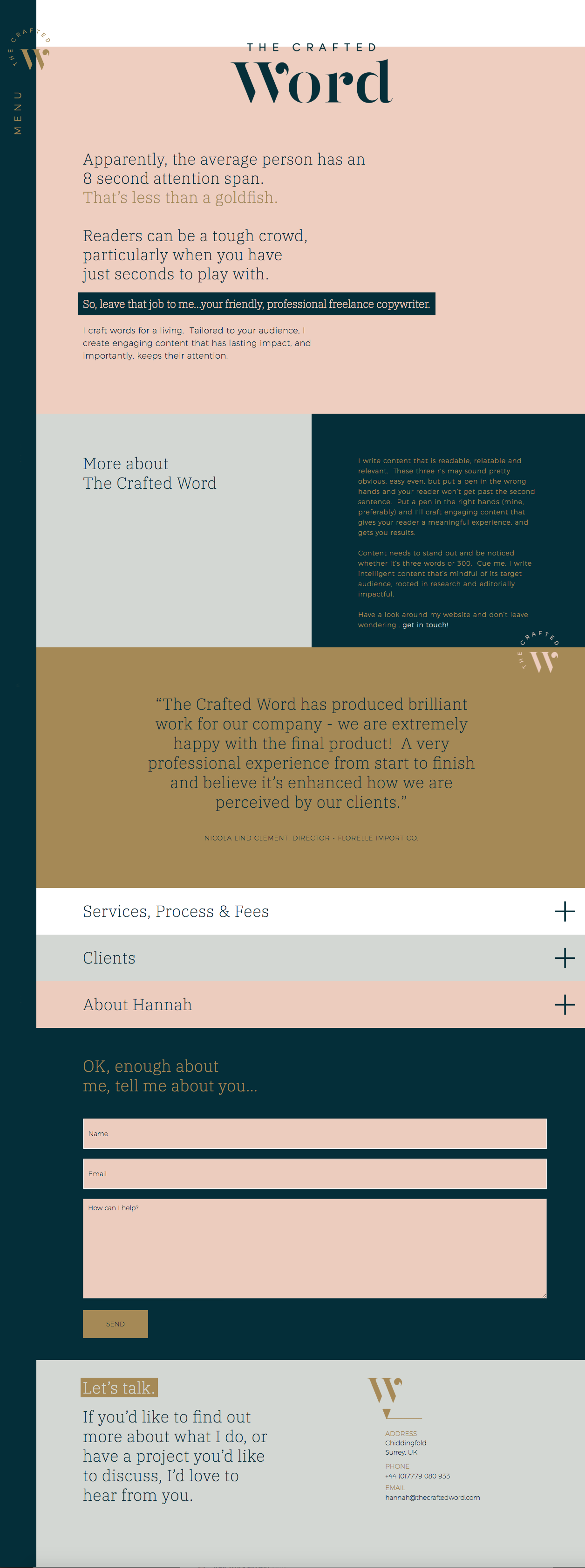 The Crafted Word — gal & fellow