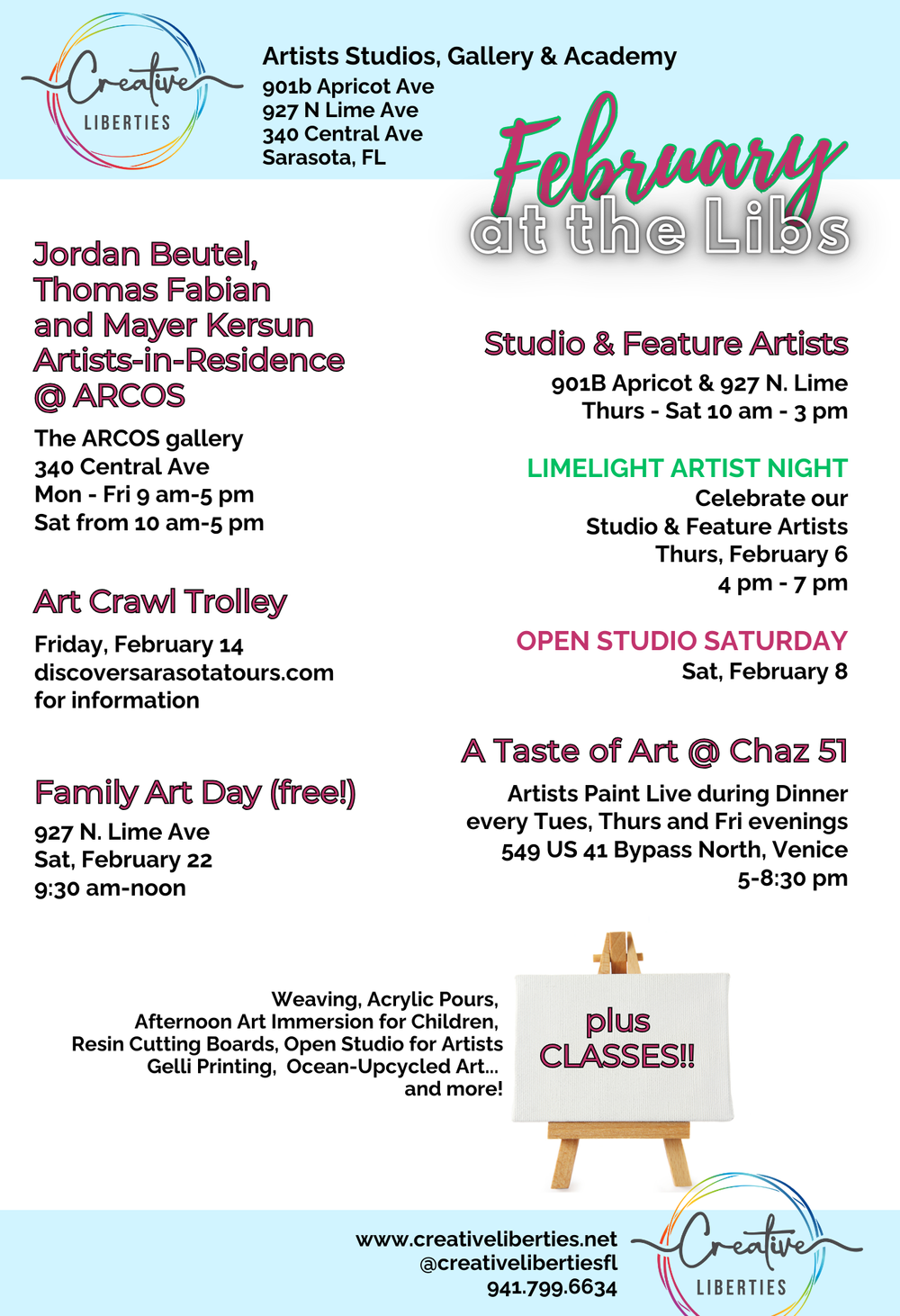 Upcoming Events — CREATIVE LIBERTIES