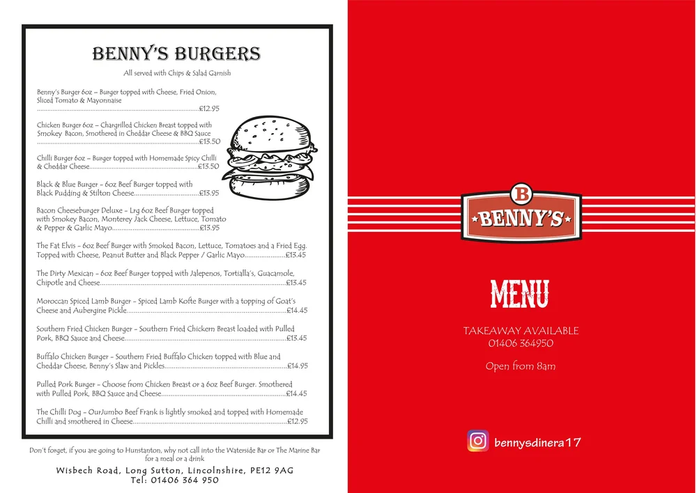 benny's diner - food-breakfast-takeaway-pizza