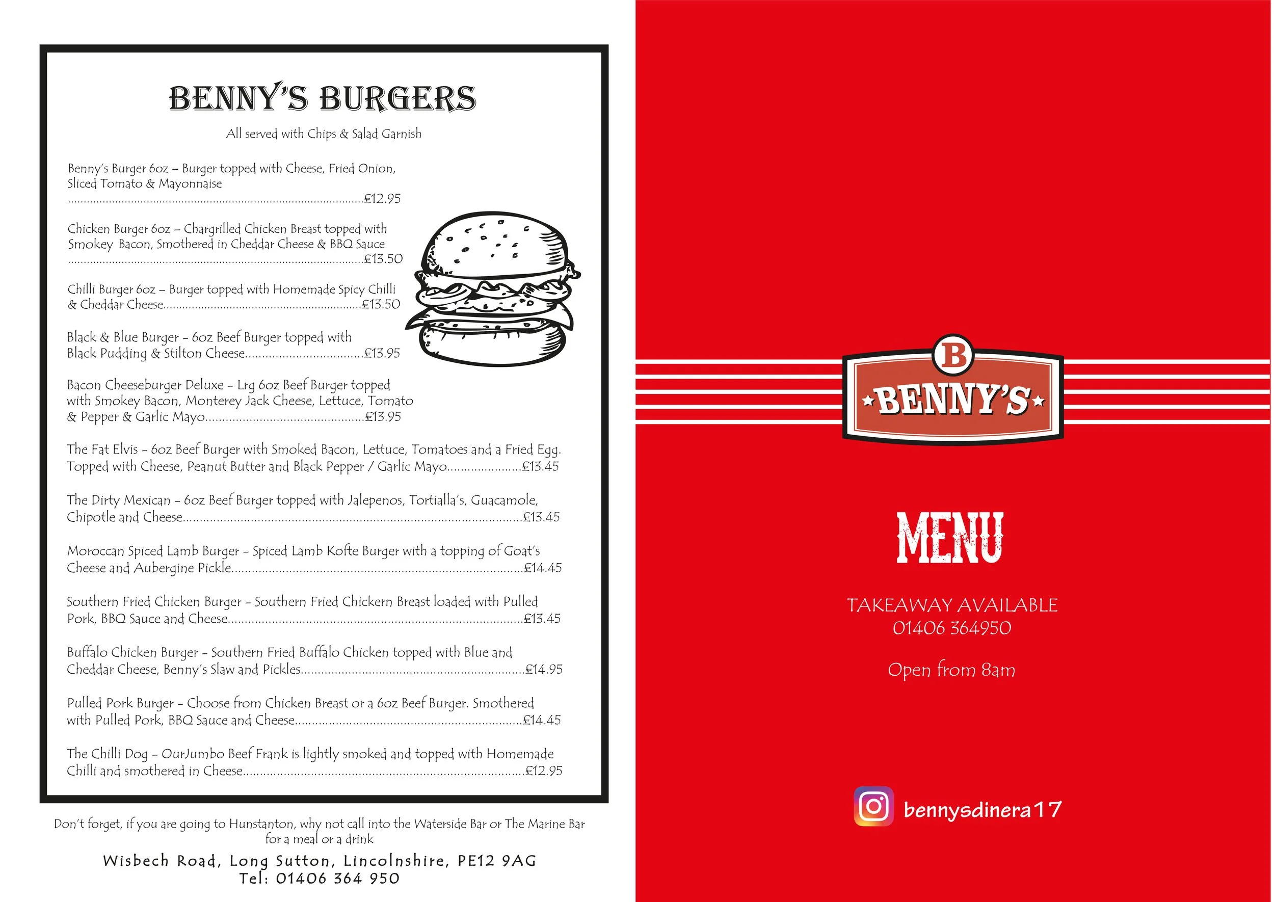 benny's diner - food-breakfast-takeaway-pizza