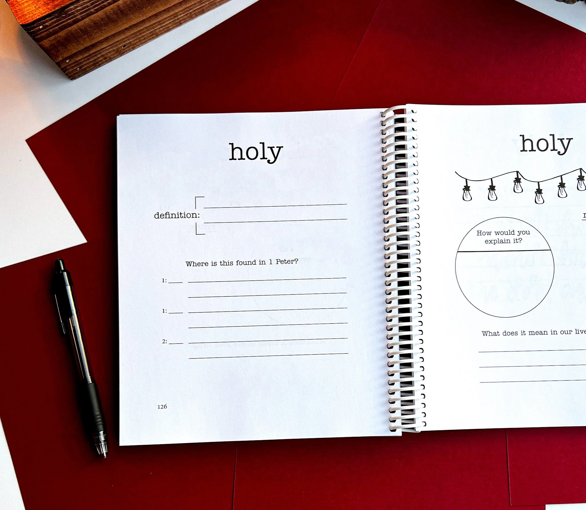 1 Peter LIGHT Bible Study Journal — Evergreen Cypress