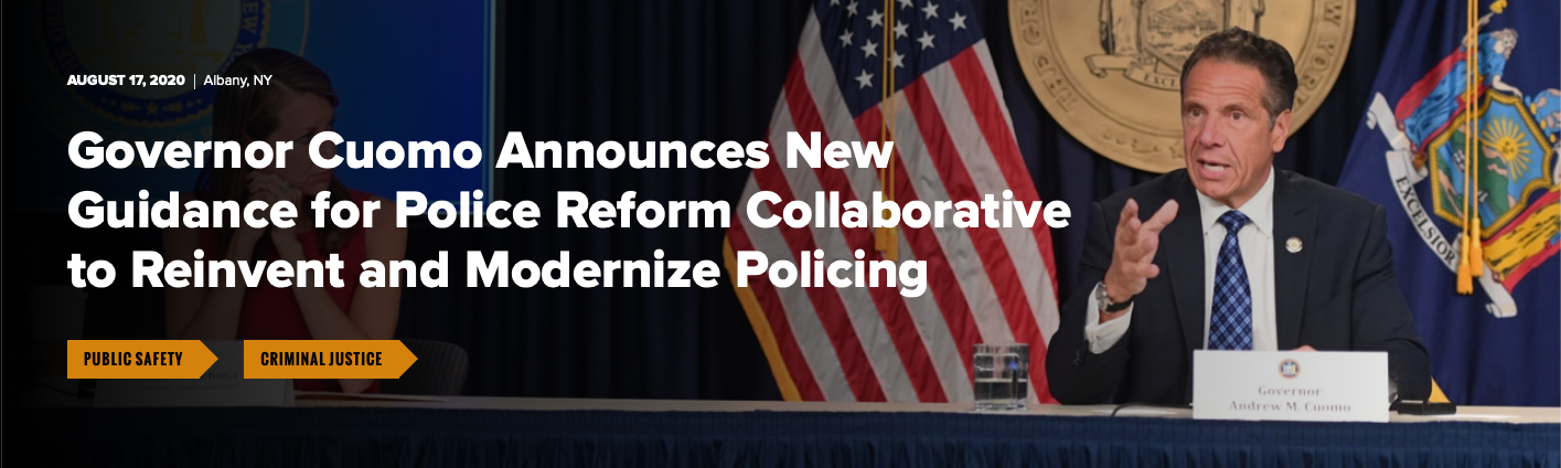 Executive Order 203 — United for Justice in Policing Long Island