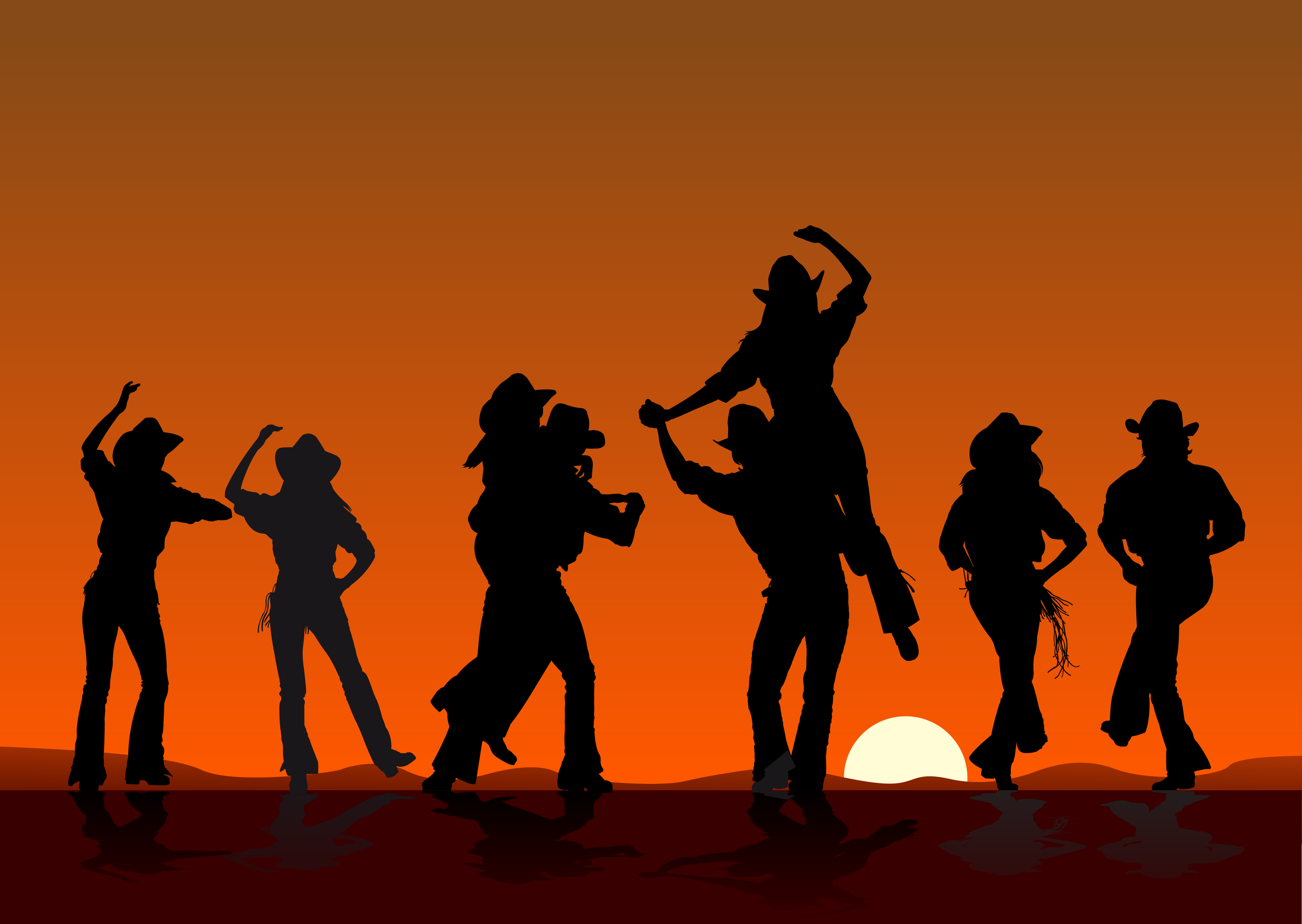 Stomp Dance Silhouette