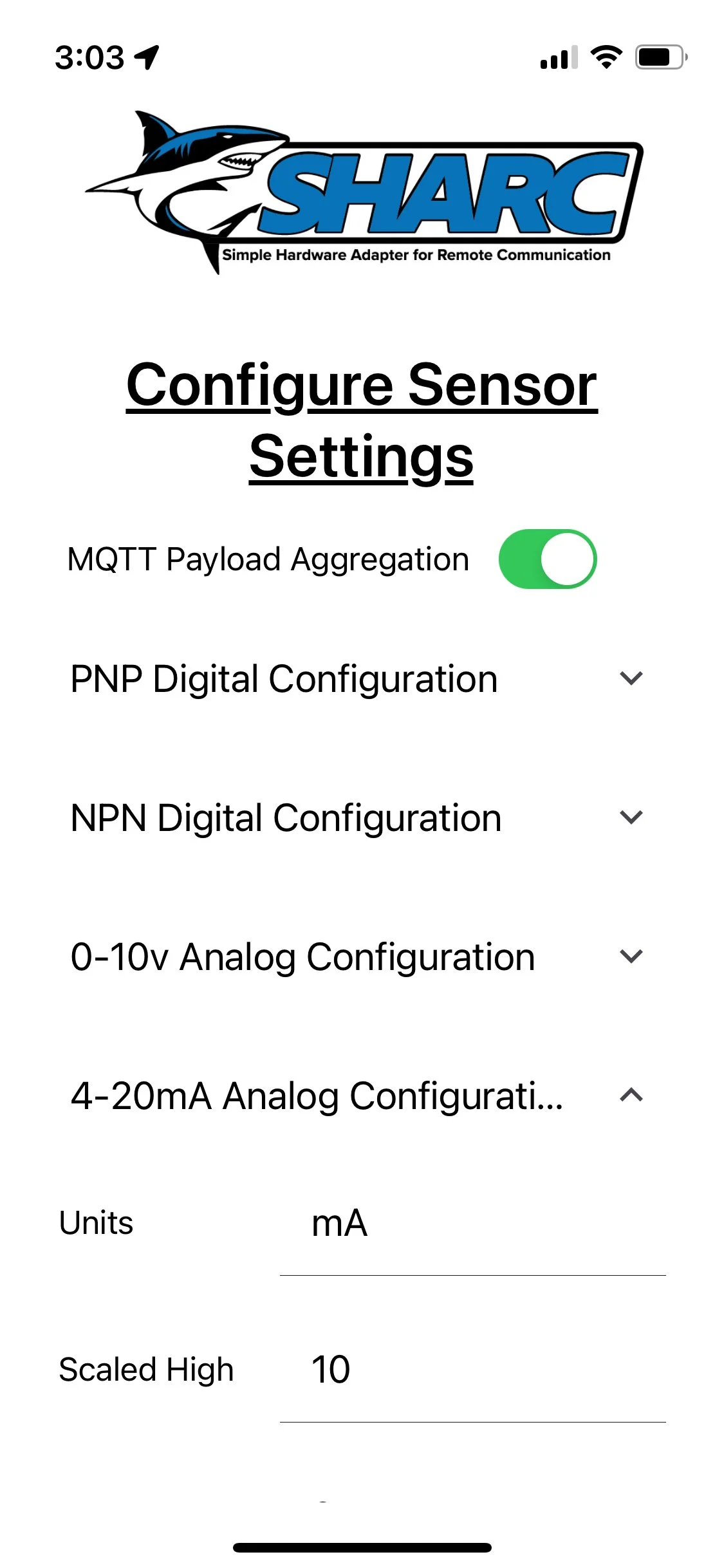 SHARC — Mr. IIoT