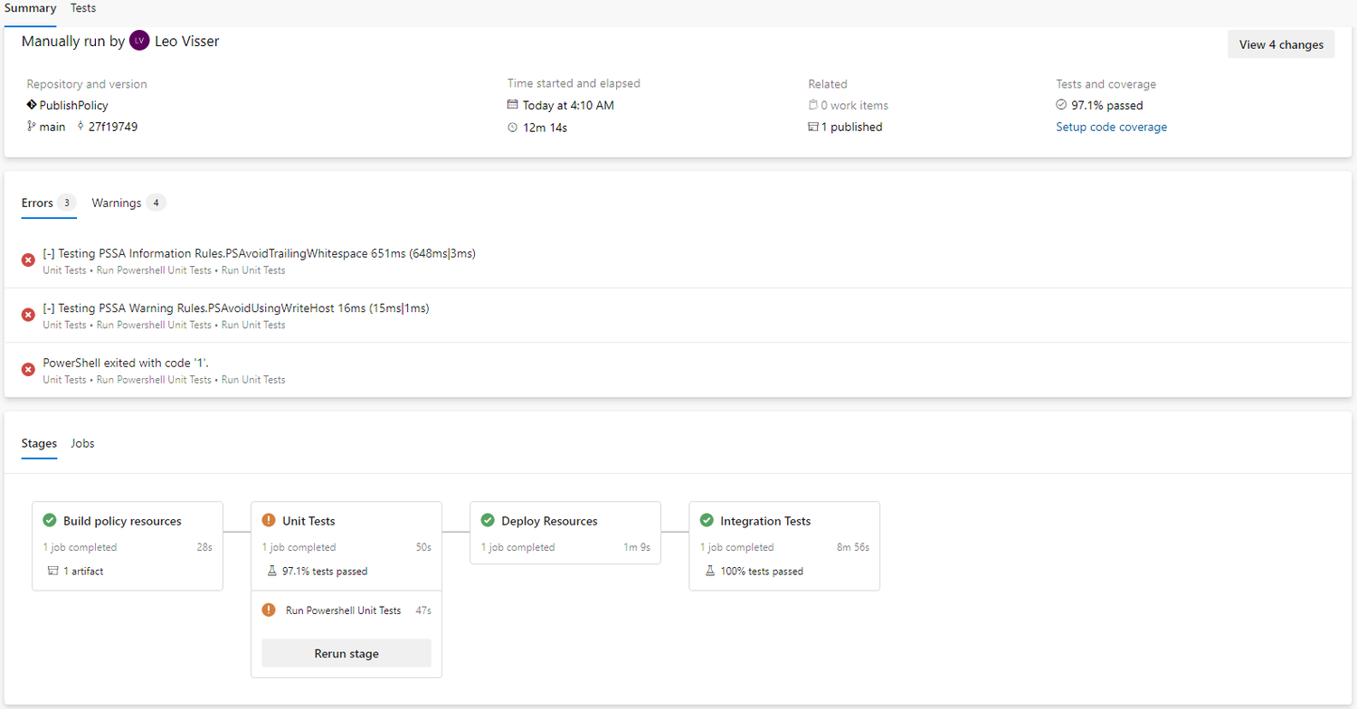 Azure DevOps CI/CD Pipeline for Azure Policies — AutoSysOps