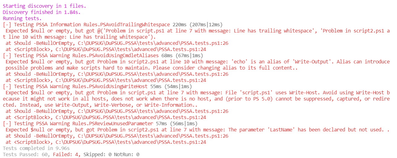 Test Powershell Code automatically with Pester and PSScriptAnalyzer in ...