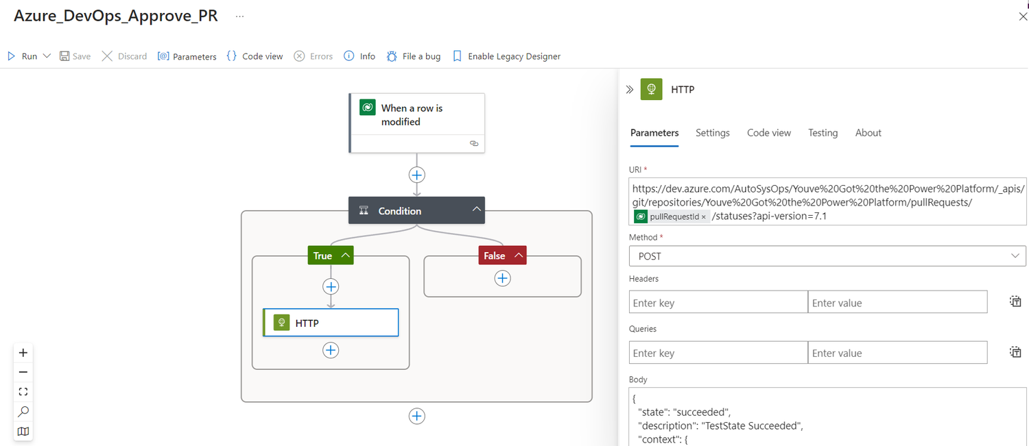 Use the Power Platform to control Azure DevOps Pull Requests — AutoSysOps