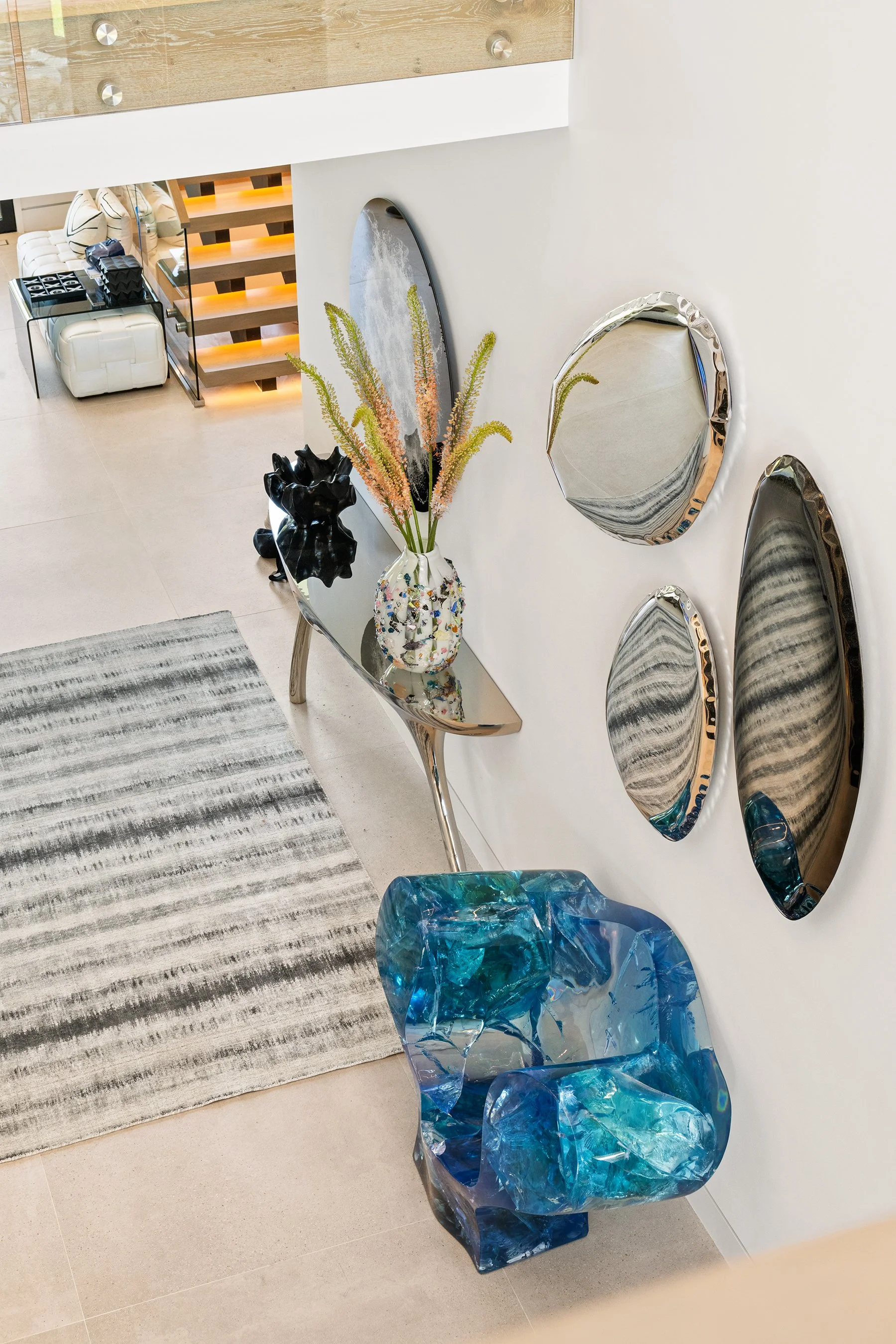 Holiday House Hamptons Luxury Entry Interior Design by Melanie Roy ...