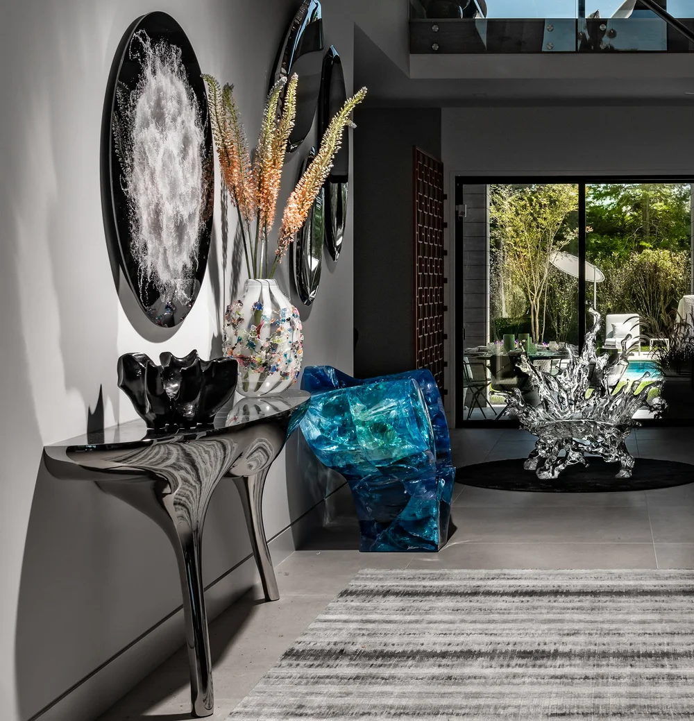 Holiday House Hamptons Luxury Entry Interior Design by Melanie Roy ...