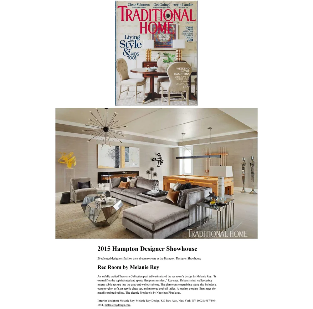 PRESS Traditional Home - Hampton Designer Showhouse Rec Room by Melanie ...