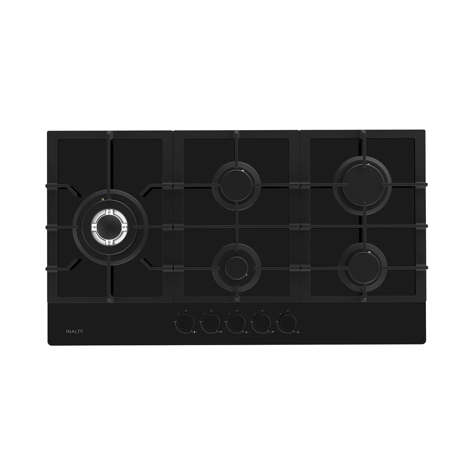90cm Gas Cooktop with Wok Burner | ICG905W — InAlto