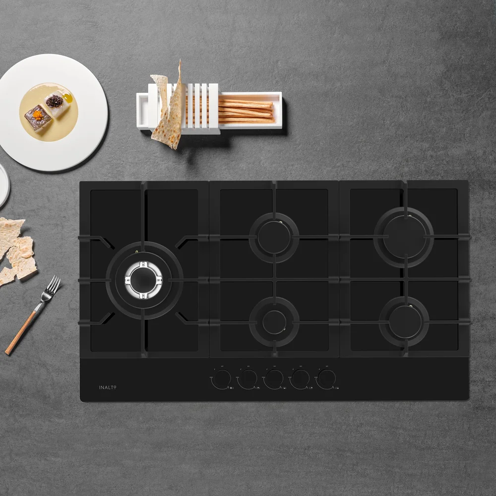 90cm Gas Cooktop with Wok Burner | ICG905W — InAlto