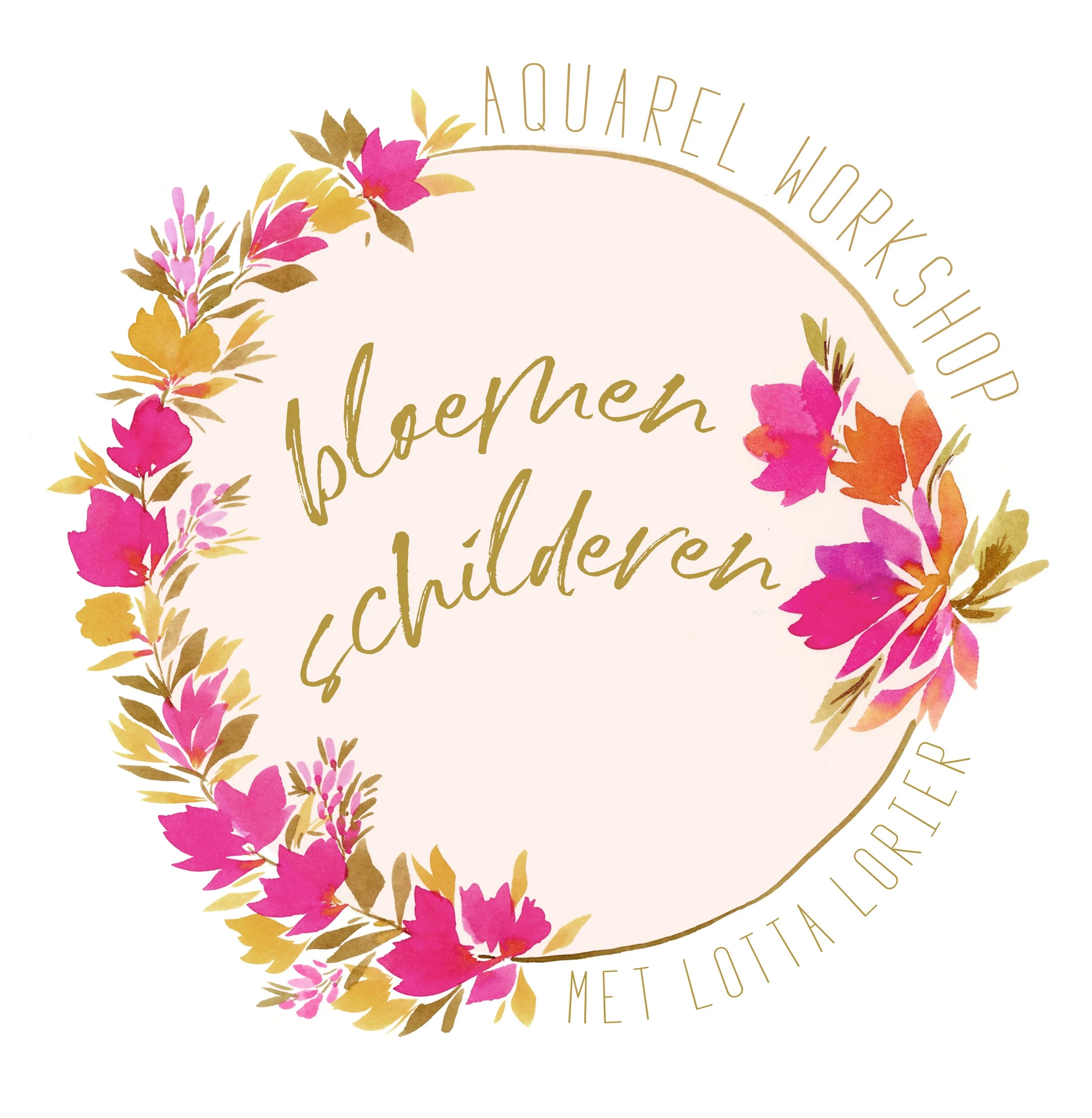 Workshop Aquarel Bloemen Schilderen — Lotta Lorier | Print Design