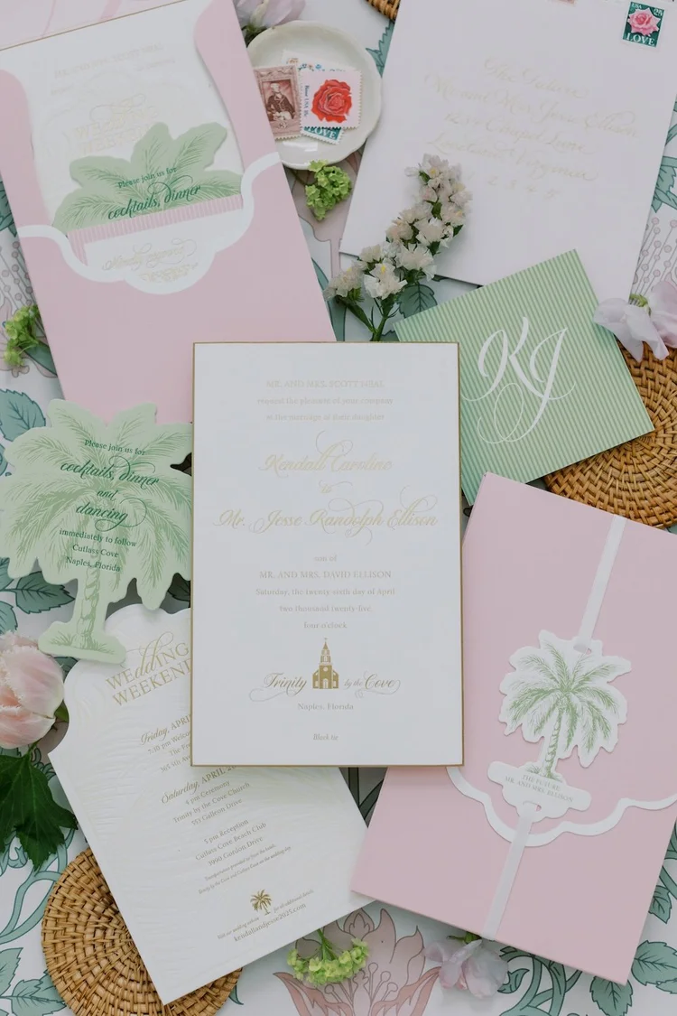 Preppy Coastal Spring Wedding in Naples Florida | Beth Chapman Styling ...