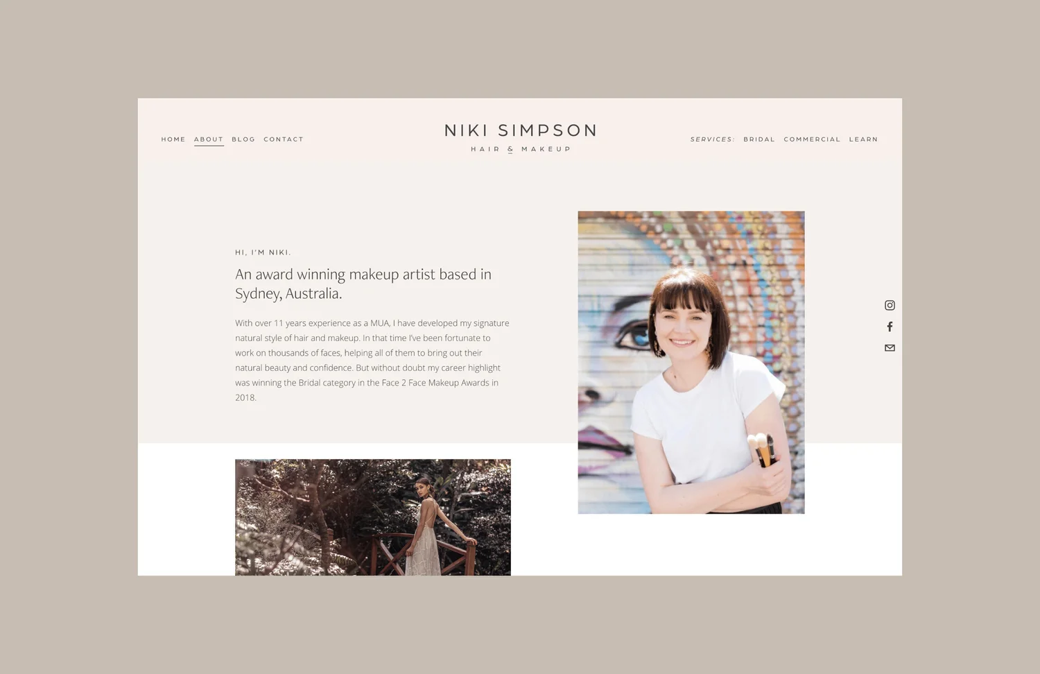 Niki Simpson Hair & Makeup — January Made Design | Squarespace Websites ...
