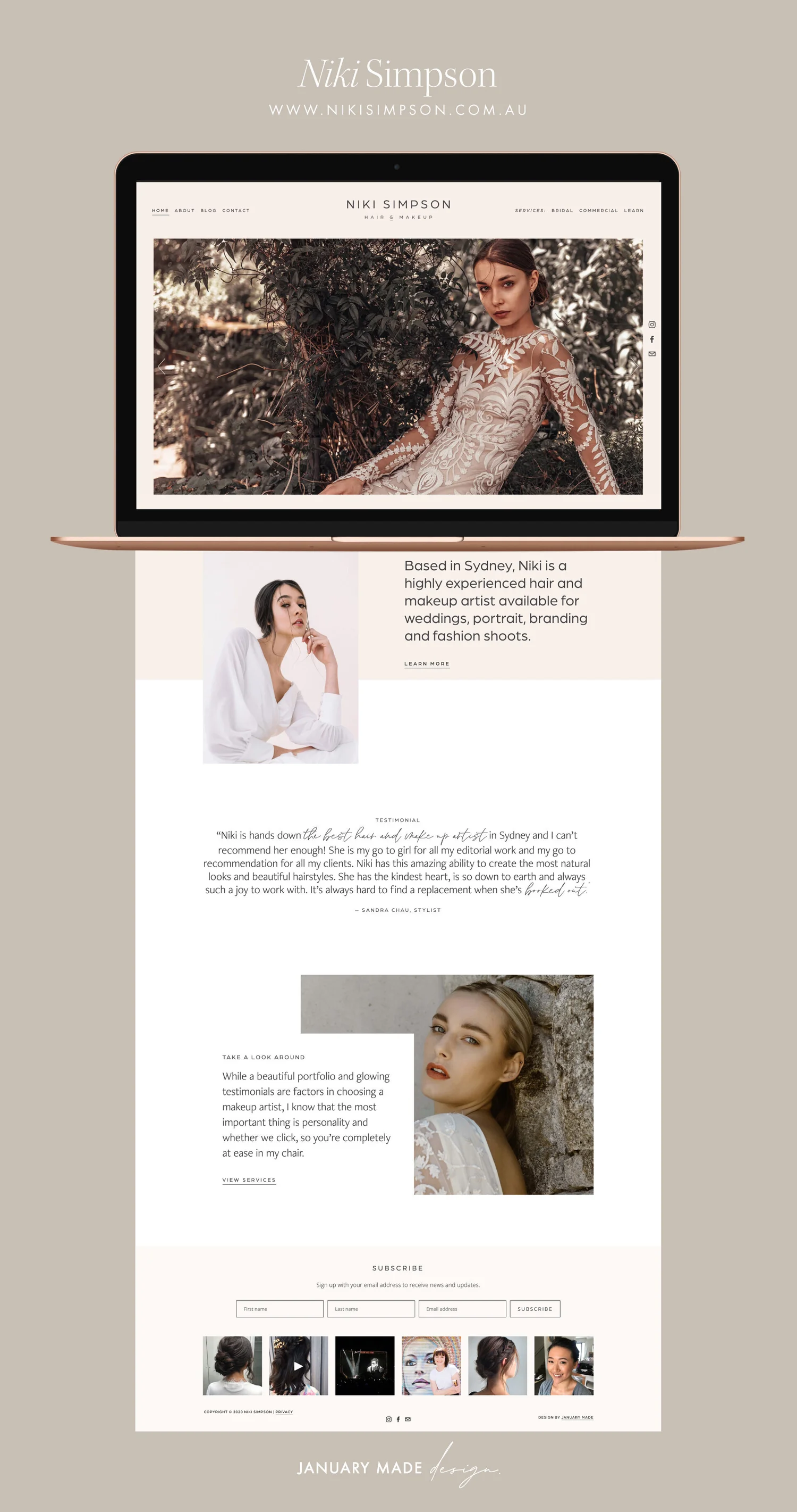 Niki Simpson Hair & Makeup — January Made Design | Squarespace Websites ...