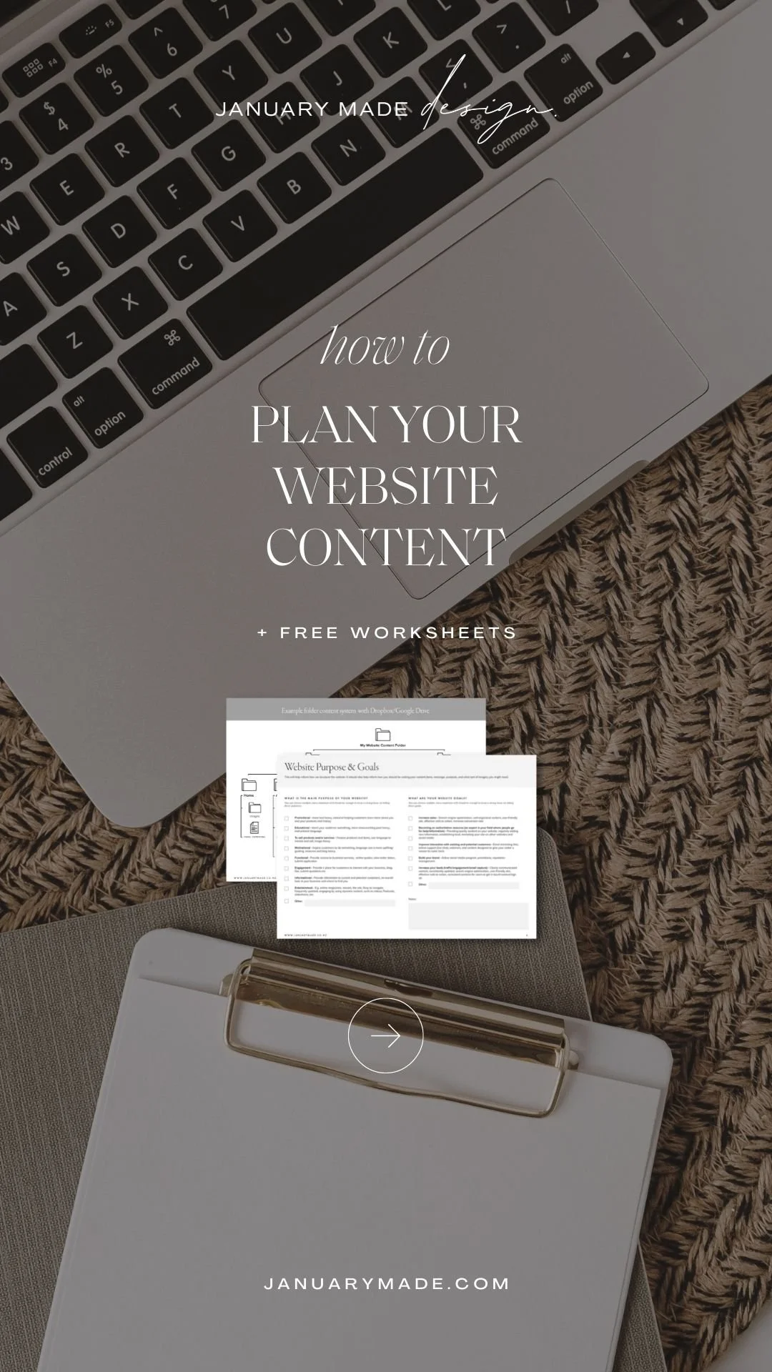 How To Plan Your Website Content + FREE Worksheets — January Made ...