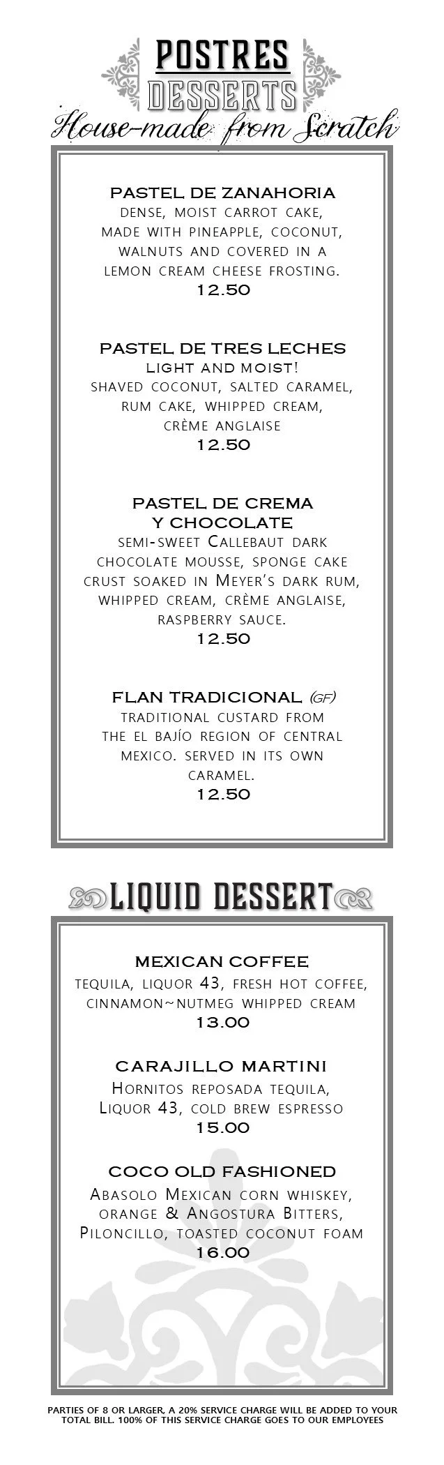 Mexicaans Dessertmenu