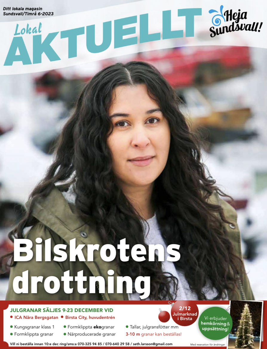 Angelica tog över pappas bilskrot – Nu får hon affärerna att blomstra — Heja Sundsvall