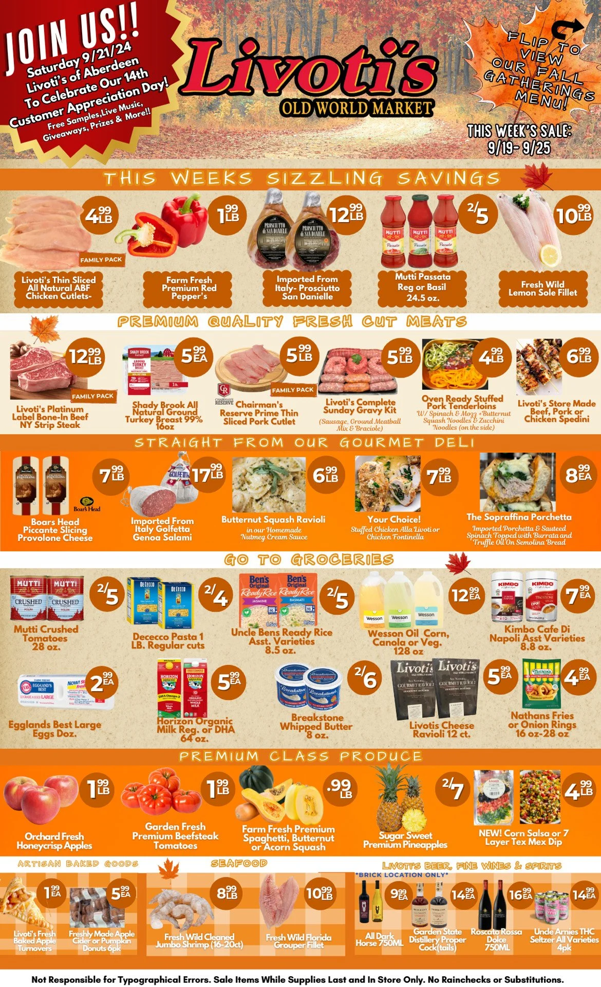 Weekly Italian Groceries on Sale in NJ — Livoti's Old World Market