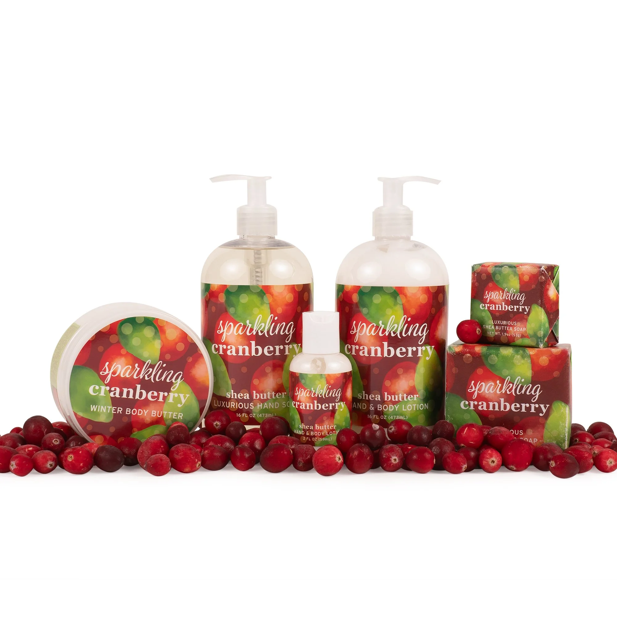 Sparkling Cranberry Holiday Collection — Bubbles Bath & Body
